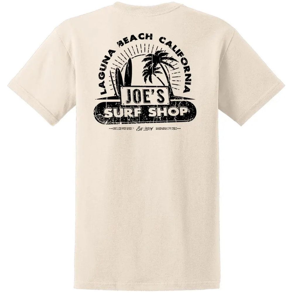 Joe's Surf Shop Vintage Beach Logo Heavyweight Cotton Tee - Joe's Surf Shop