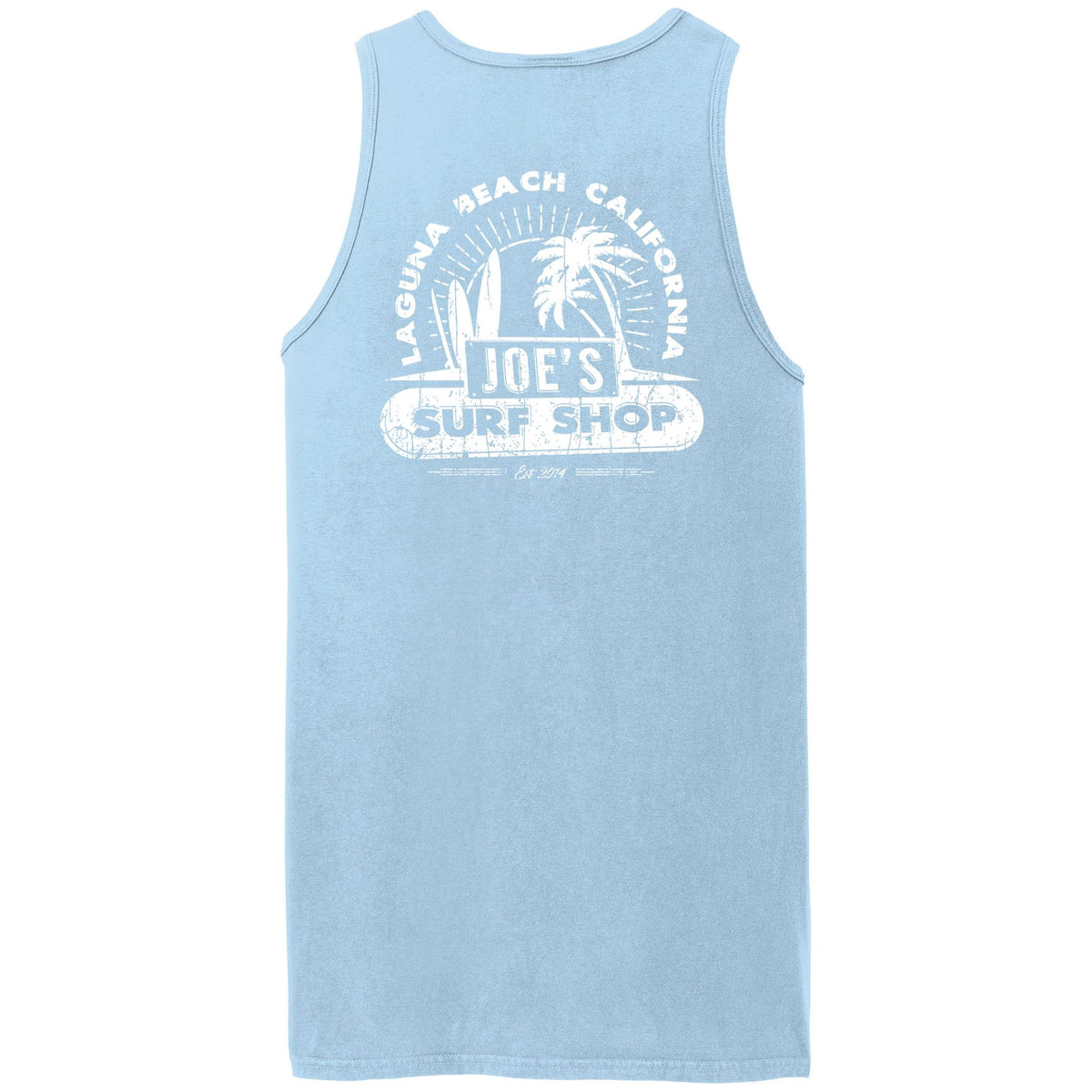 Men's Surf Shop Tank Tops | Vintage Beach Logo Garment Dyed Tank Top ...